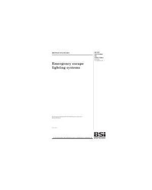 BS EN 50172:2004, BS 5266-8:2004 Emergency escape lighting systems ...